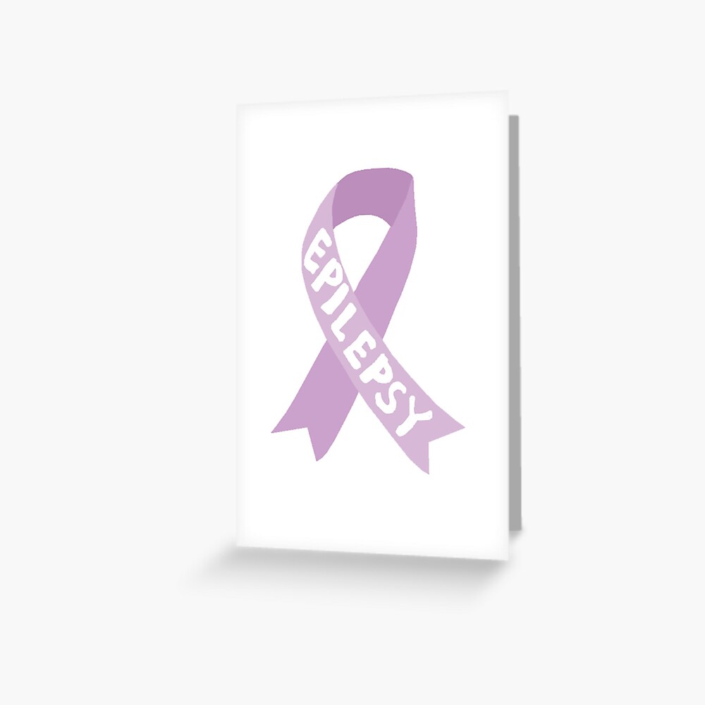 "Epilepsy Awareness Ribbon" Greeting Card for Sale by ouchapparel ...