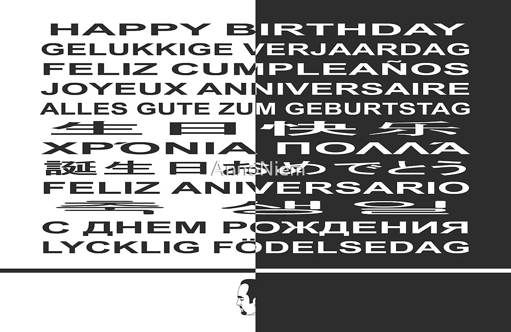 Happy Birthday In Many Languages By AnnoNiem Redbubble happy-birthday-in-many-languages-by-annoniem-redbubble