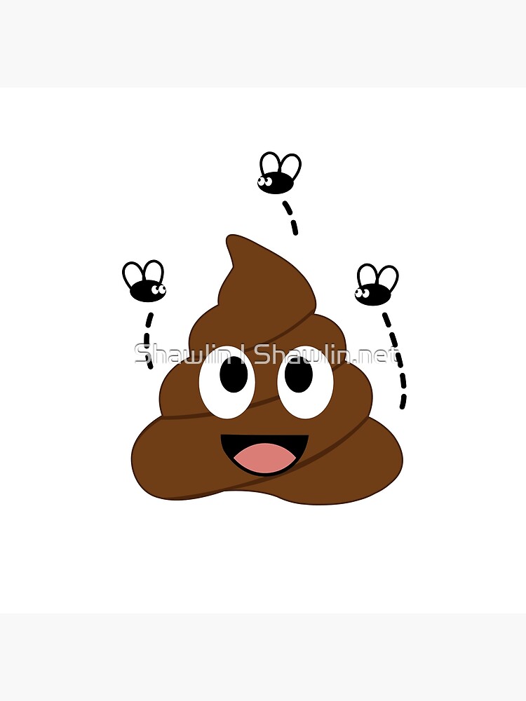 Lámina metálica «Una caca apestosa atrayendo moscas domésticas» de ...