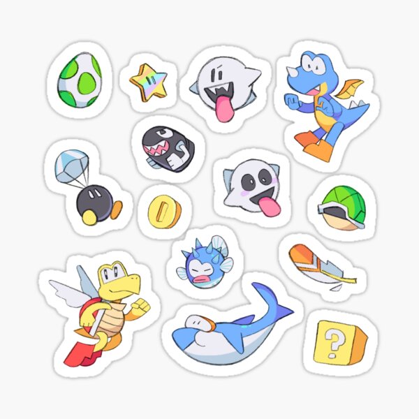 "SMW Set" Sticker for Sale by starrymarii | Redbubble