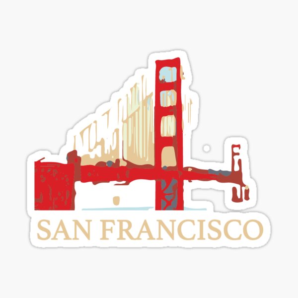 "San Francisco" Sticker by moonrocks1 | Redbubble