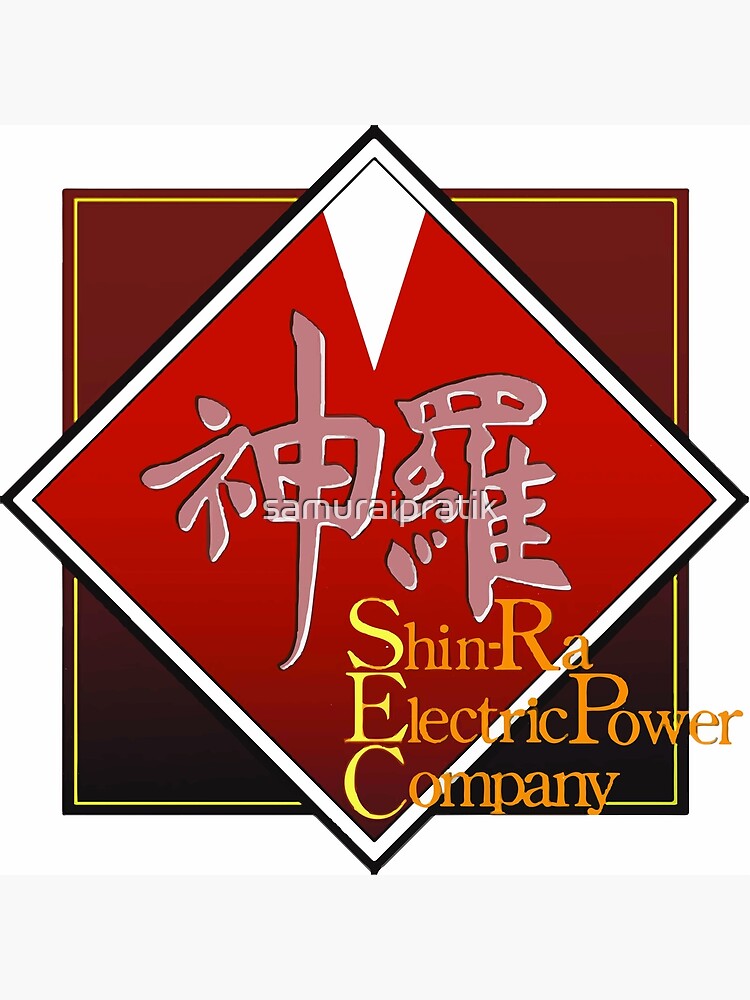 "Shinra Electric Power Company" Poster von samuraipratik | Redbubble