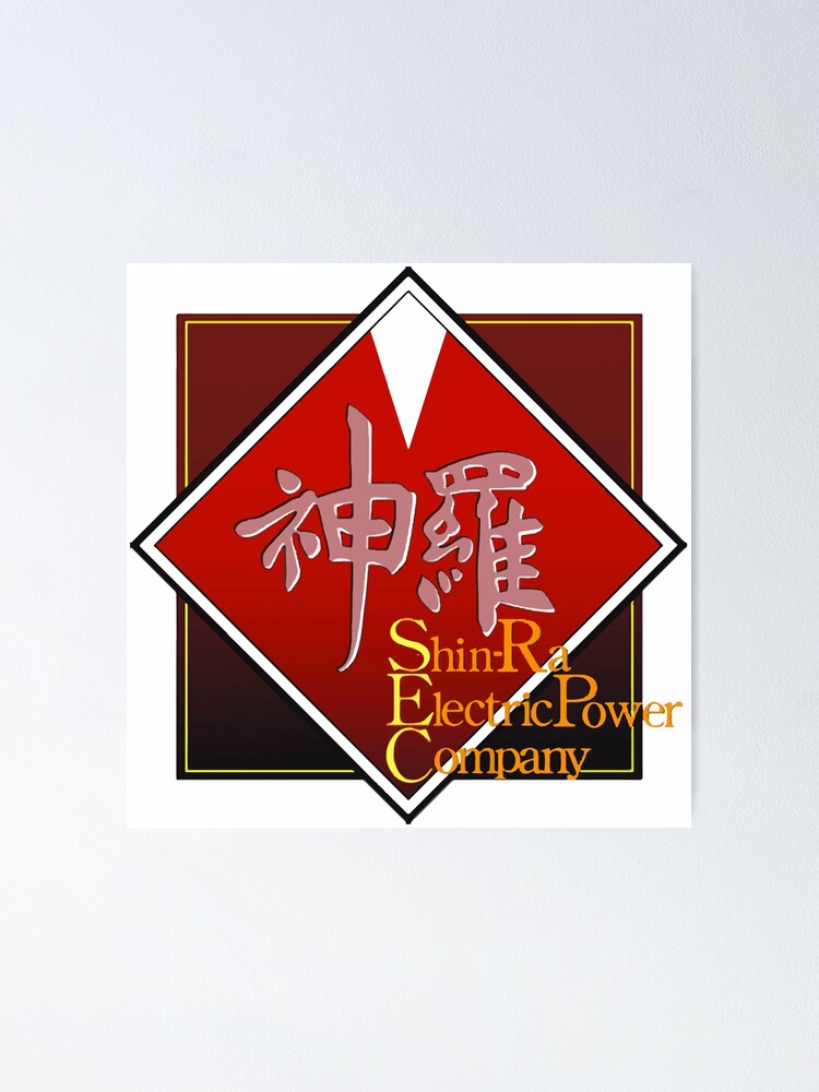 "Shinra Electric Power Company" Poster von samuraipratik | Redbubble