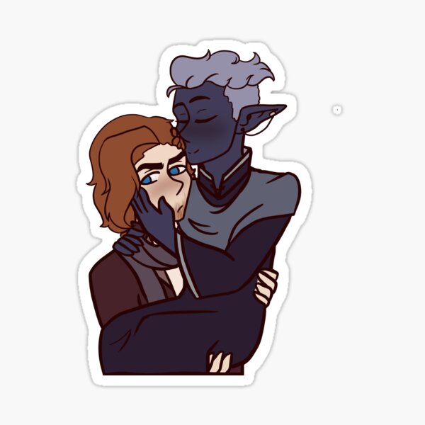"Shadowgast Kiss (Carried)" Sticker by alicat-cookie | Redbubble