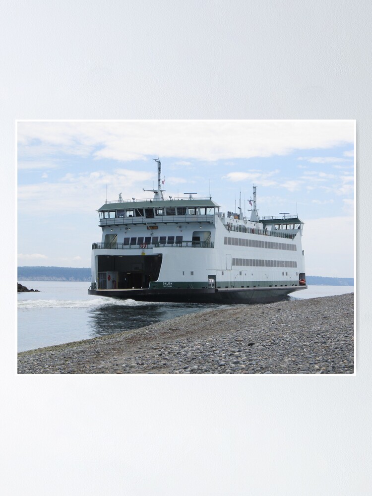 Washington State Ferry Salish Poster For Sale By Zargoman Redbubble