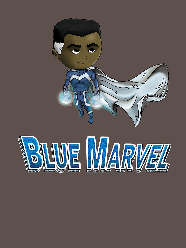 "Blue Marvel" T-shirt for Sale by CreativeWiz | Redbubble | marvel t ...