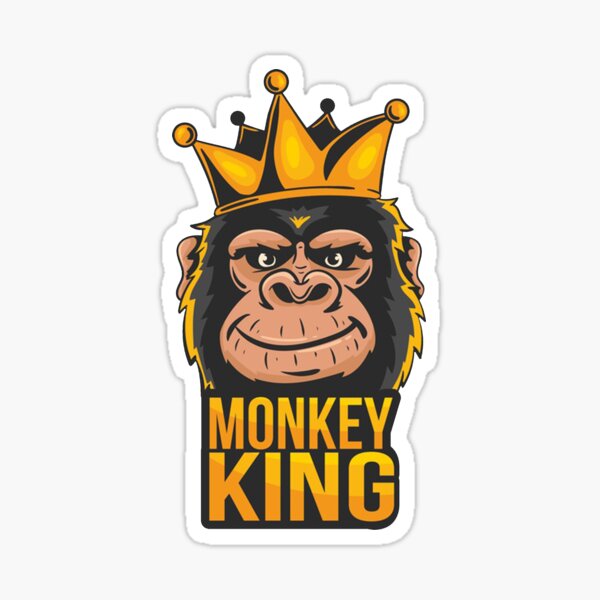 "MONKEY KING " Sticker for Sale by jsn1r | Redbubble