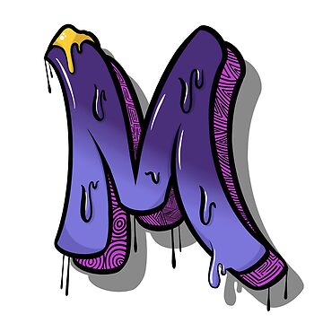 "Letter “M” Graffiti " Sticker for Sale by sarina-sharpe | Redbubble