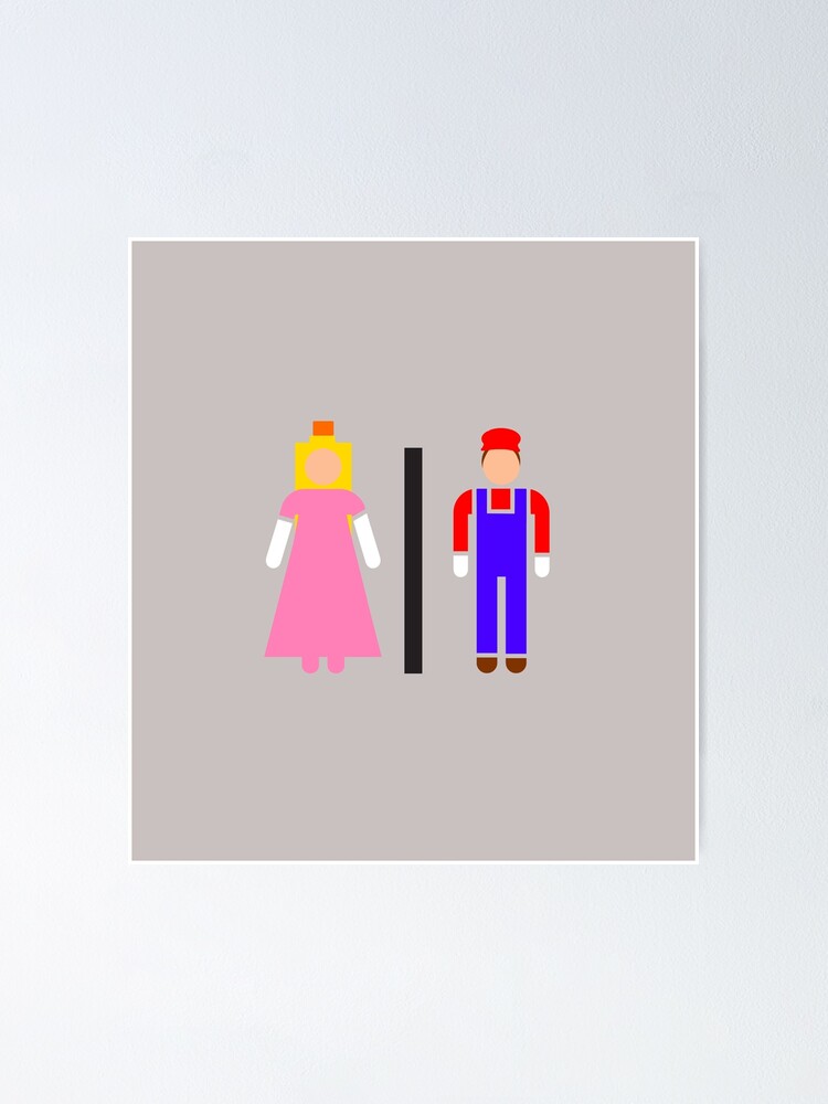 "Princess and Plumber" Poster for Sale by GeekyAngel | Redbubble