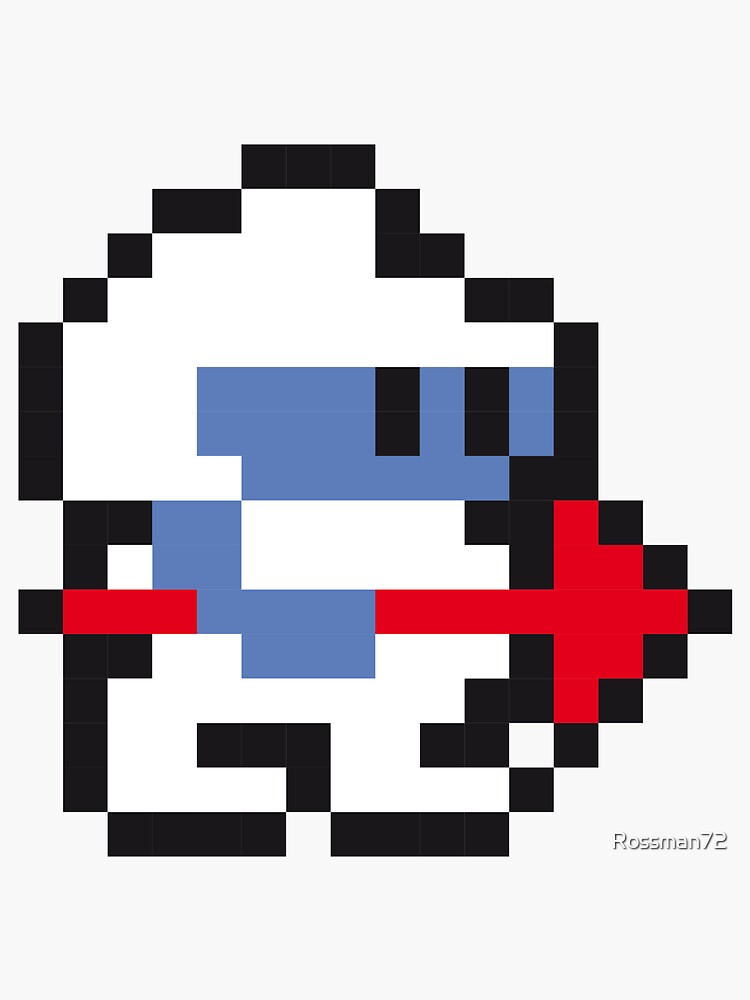 "Dig Dug" Sticker by Rossman72 | Redbubble