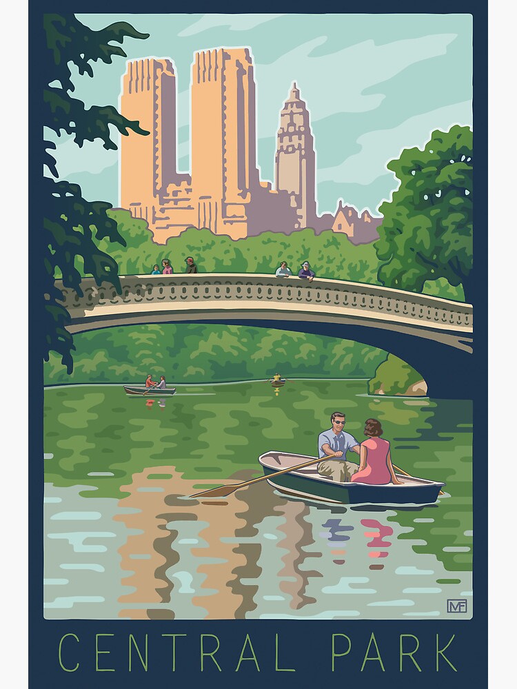 Bow Bridge In Central Park Canvas