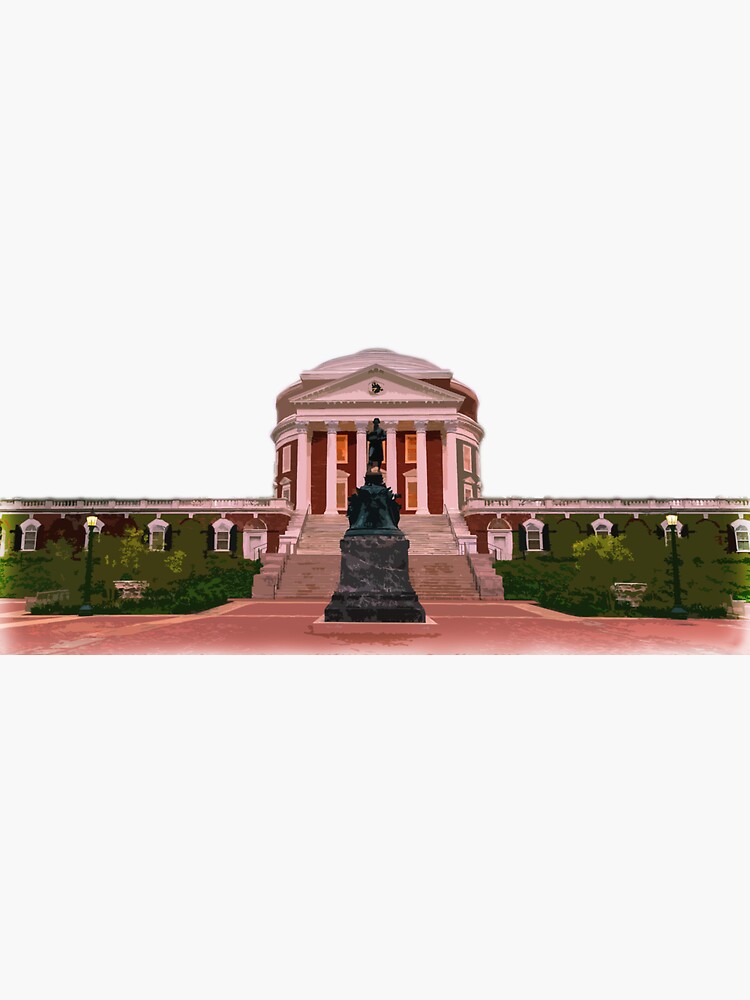 "UVA Rotunda" Sticker for Sale by Skippy-Froggy | Redbubble