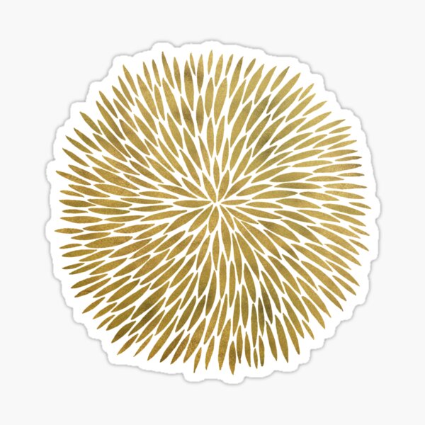 "Golden Burst" Sticker for Sale by catcoq | Redbubble