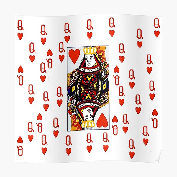 "DECORATIVE RED QUEEN POSTER ABSTRACT ART" Poster by sharlesart | Redbubble