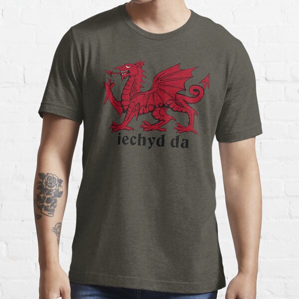 "Welsh Dragon" T-shirt for Sale by ZugArt | Redbubble | welsh t-shirts ...