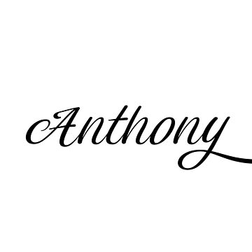 "Name Anthony" Poster for Sale by gulden | Redbubble