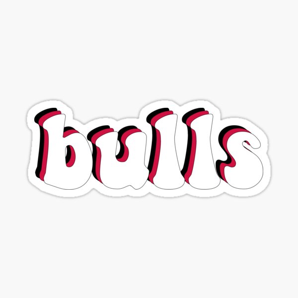 "Retro Chicago Bulls" Sticker for Sale by amandaaylmer | Redbubble