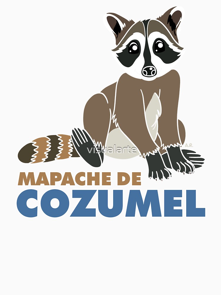 "MAPACHE DE COZUMEL - ENDÉMICOS DE MÉXICO SERIES" T-shirt for Sale by ...