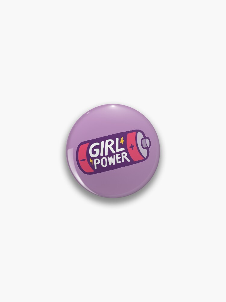 "Girl Power" Pin for Sale by evannave | Redbubble