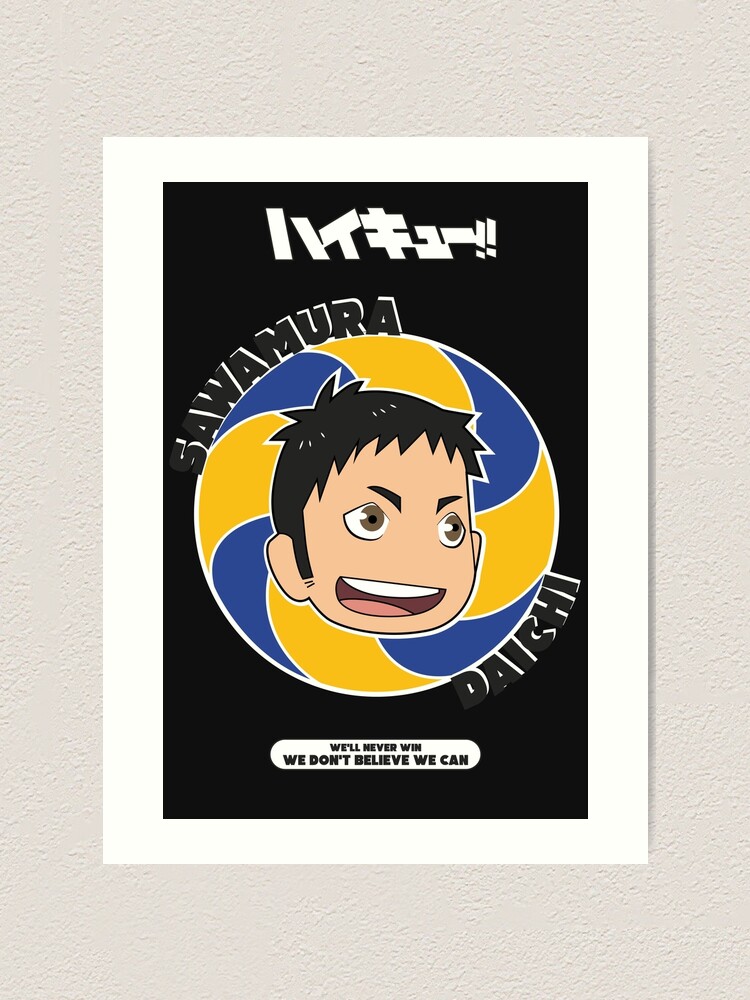 "HAIKYUU:SAWAMURA DAICHI CHIBI" Art Print for Sale by FunGangStore ...