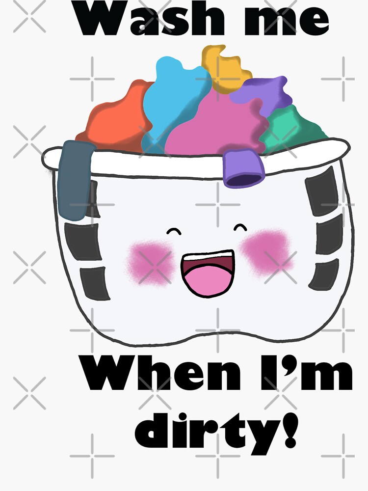 "Laundry Reminder" Sticker by sweetrfutr27 | Redbubble