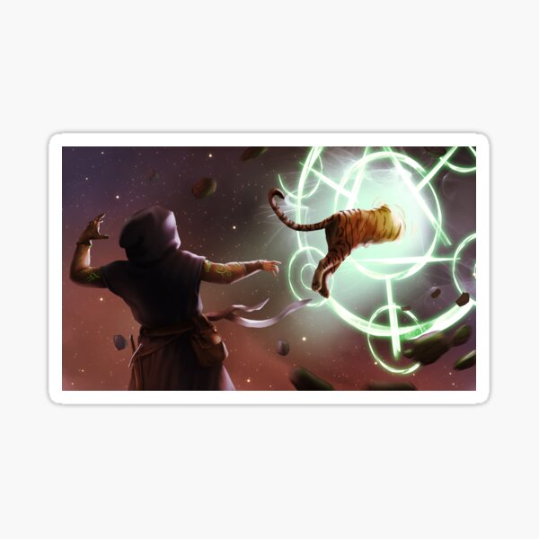 "Teleportation" Sticker for Sale by FirebreathingK | Redbubble