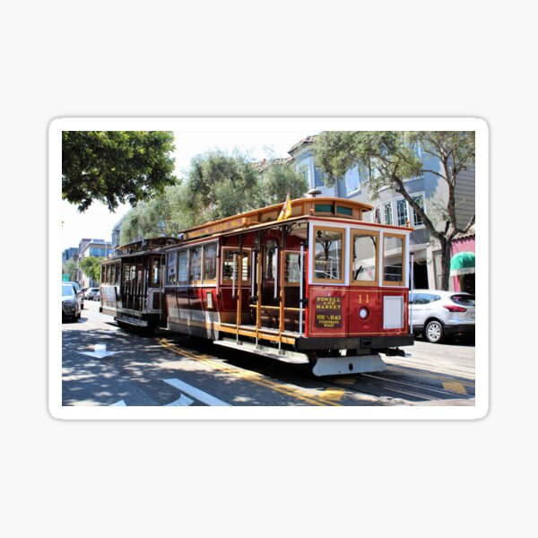 "Time to Take the Trolley" Sticker by emhermann13 | Redbubble