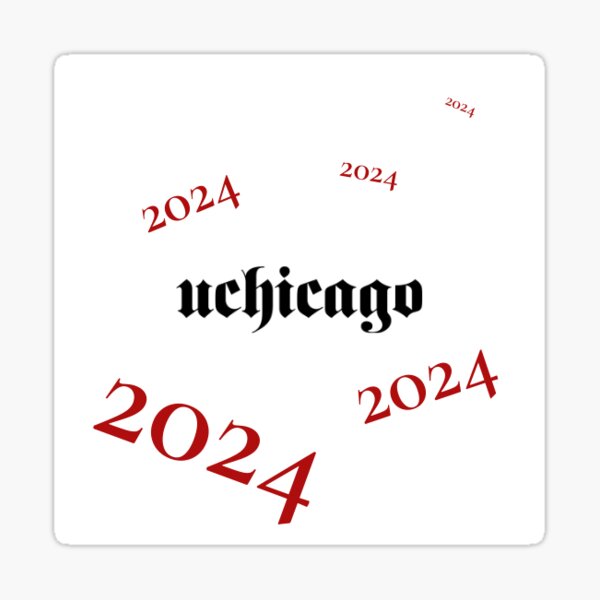 "uchicago 2024 swirl" Sticker by mkrosen07 | Redbubble