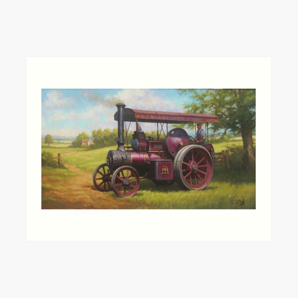 "Old traction engine" Art Print by artistjeffries | Redbubble