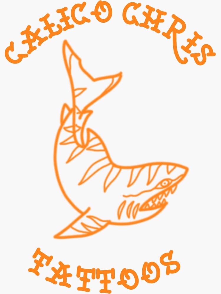 "Calico Shark" Sticker by CalicoChris | Redbubble