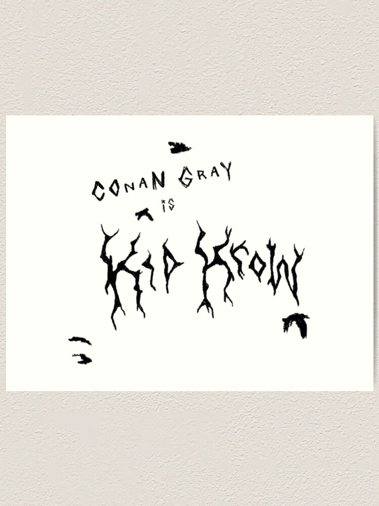 "conan gray kid krow" Art Print by Diygurugirl | Redbubble