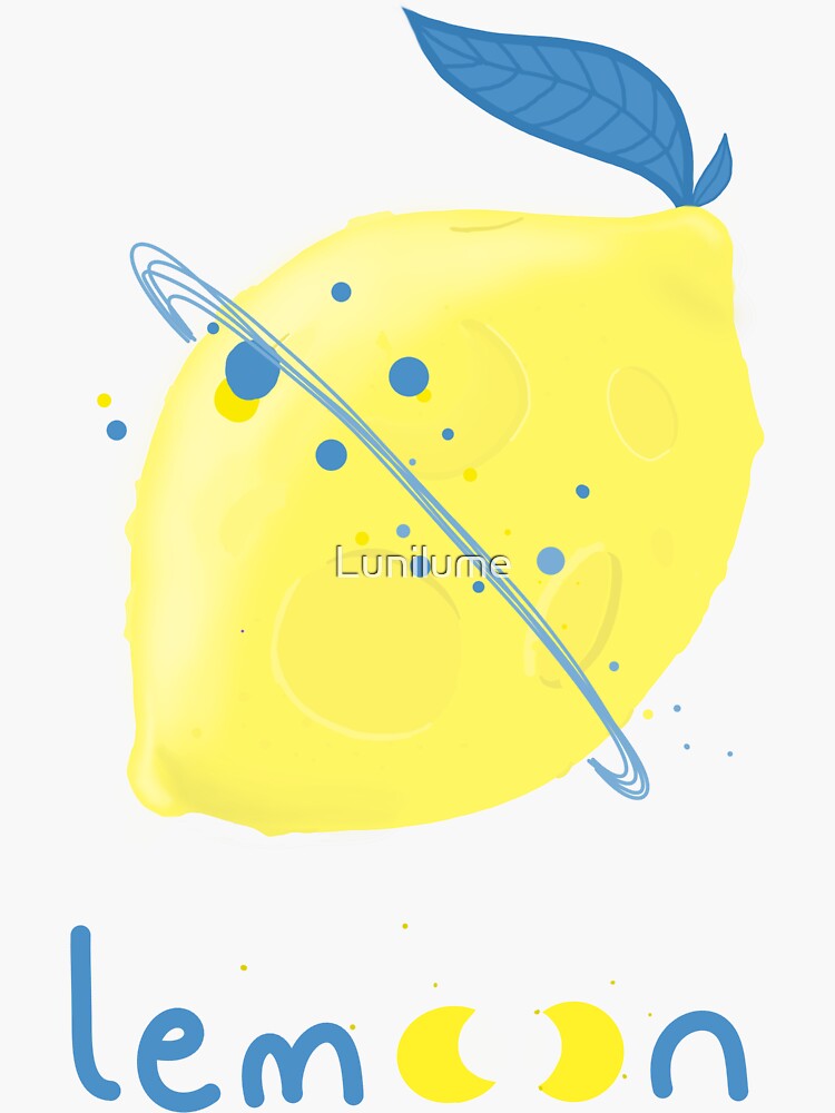 "Lemoon" Sticker by Lunilume | Redbubble