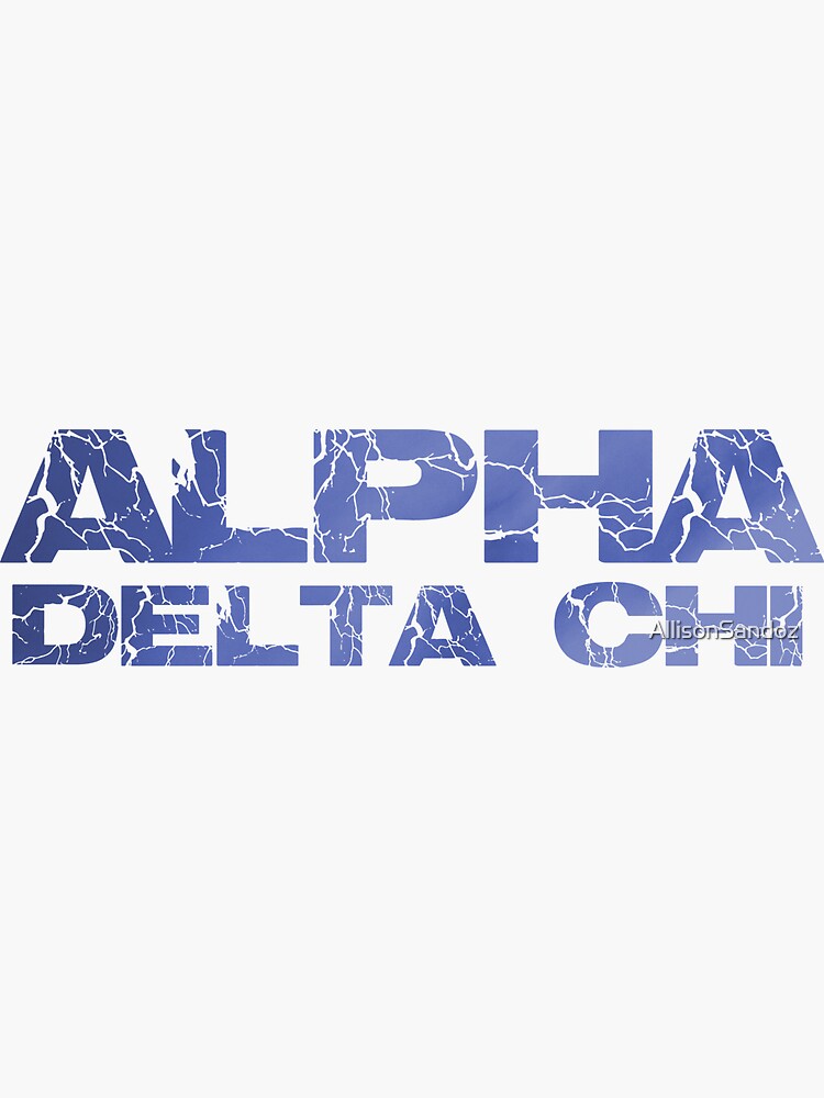 "Alpha Delta Chi" Sticker for Sale by AllisonSandoz | Redbubble