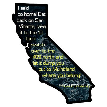 "The Californians" Sticker for Sale by JFKsStickers | Redbubble