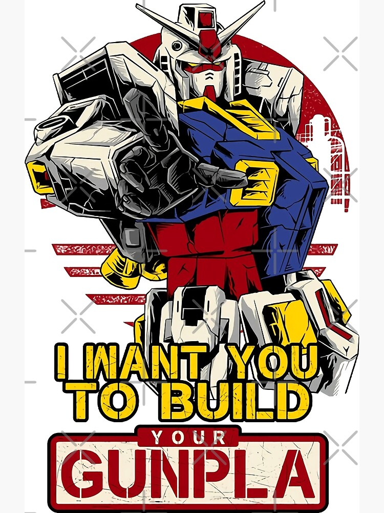 "your gunpla" Poster for Sale by devastators | Redbubble