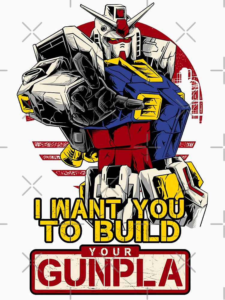 "your gunpla" T-shirt for Sale by devastators | Redbubble | robot mecha ...