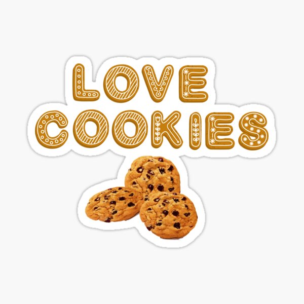"Love cookies" Sticker for Sale by Mikhail-Grom | Redbubble