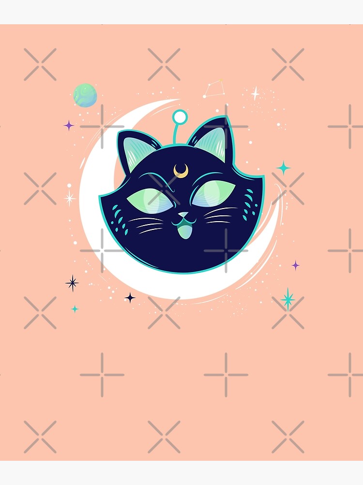 "Half Moon Cat" Poster by fratica1984 | Redbubble