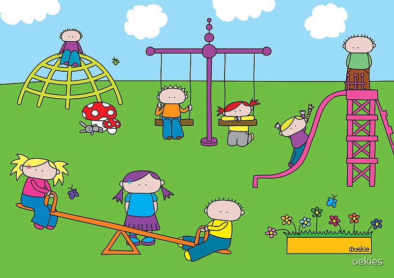 "Playground - Print, Card & Poster" by oekies | Redbubble