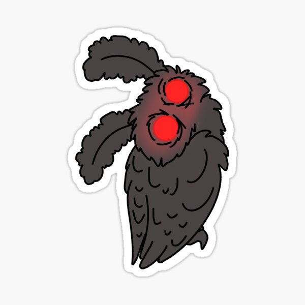 "cute cartoon mothman" Sticker for Sale by Jellybeancreate | Redbubble