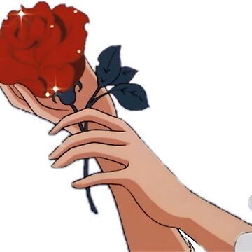 "Aesthetic Anime Pretty Rose" Sticker for Sale by franciscoie | Redbubble