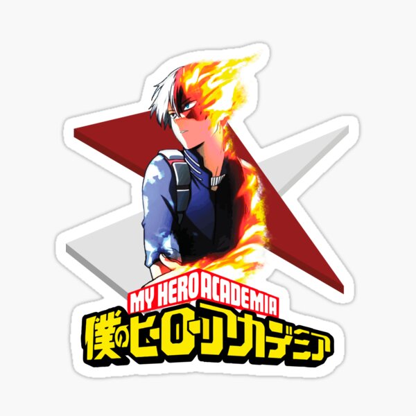 "My Hero Academia - Shoto Todoroki" Sticker by shukomei | Redbubble