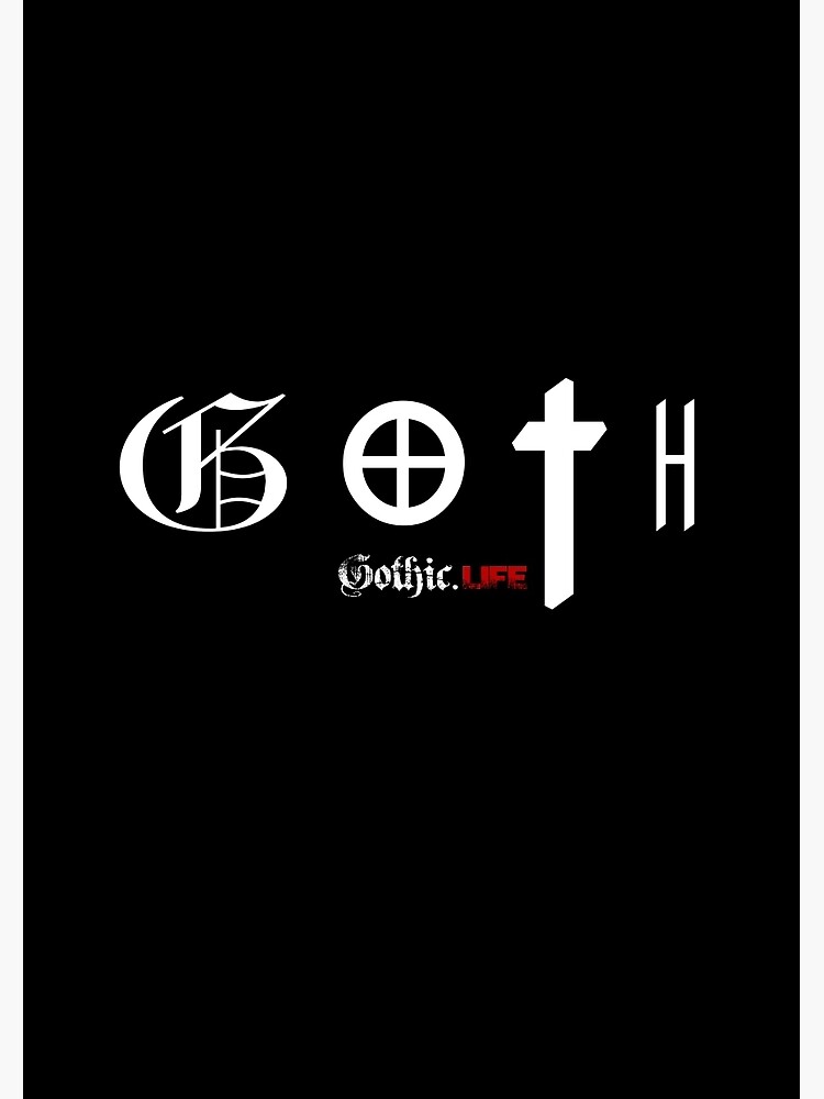 "Goth. Gothic.Life" Spiral Notebook for Sale by GothicLife | Redbubble