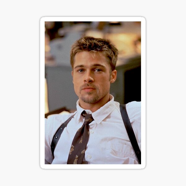 "Brad Pitt 2000’s" Sticker by Kselberg123 | Redbubble