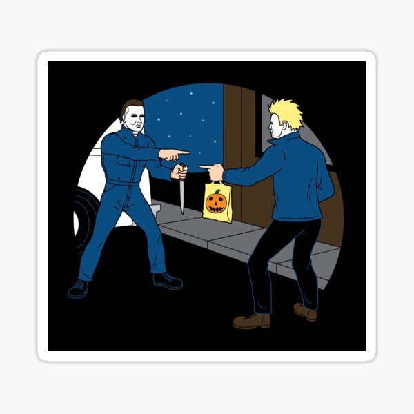 "Hallomeme" Sticker by mikehandyart | Redbubble