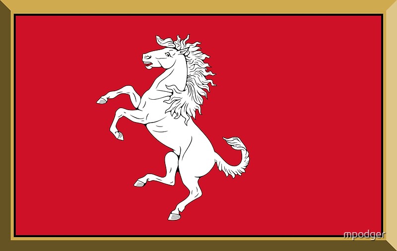"Kent Flag Stickers, Gifts and Products" by mpodger | Redbubble