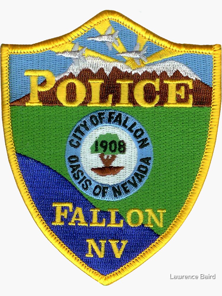 "Fallon Police Department" Sticker by lawrencebaird | Redbubble