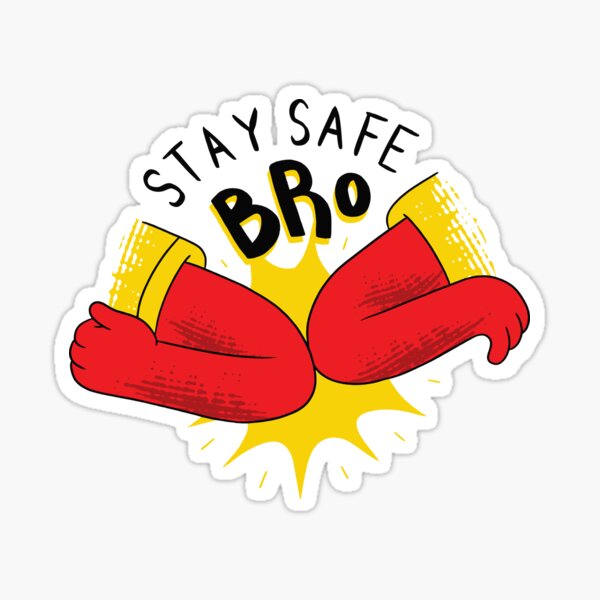 "CORONAVIRUS ELBOW BUMP" Sticker for Sale by iBruster | Redbubble
