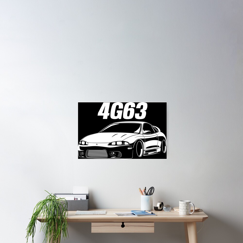 "4G63 Eclipse" Poster by Turboosted | Redbubble