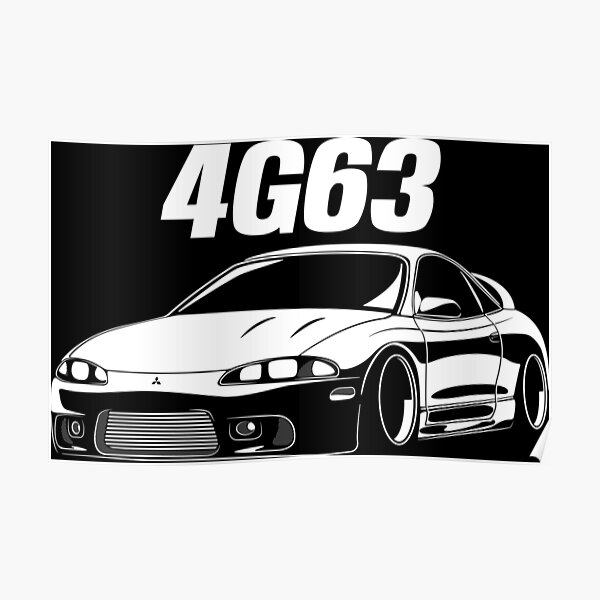 "4G63 Eclipse" Poster by Turboosted | Redbubble